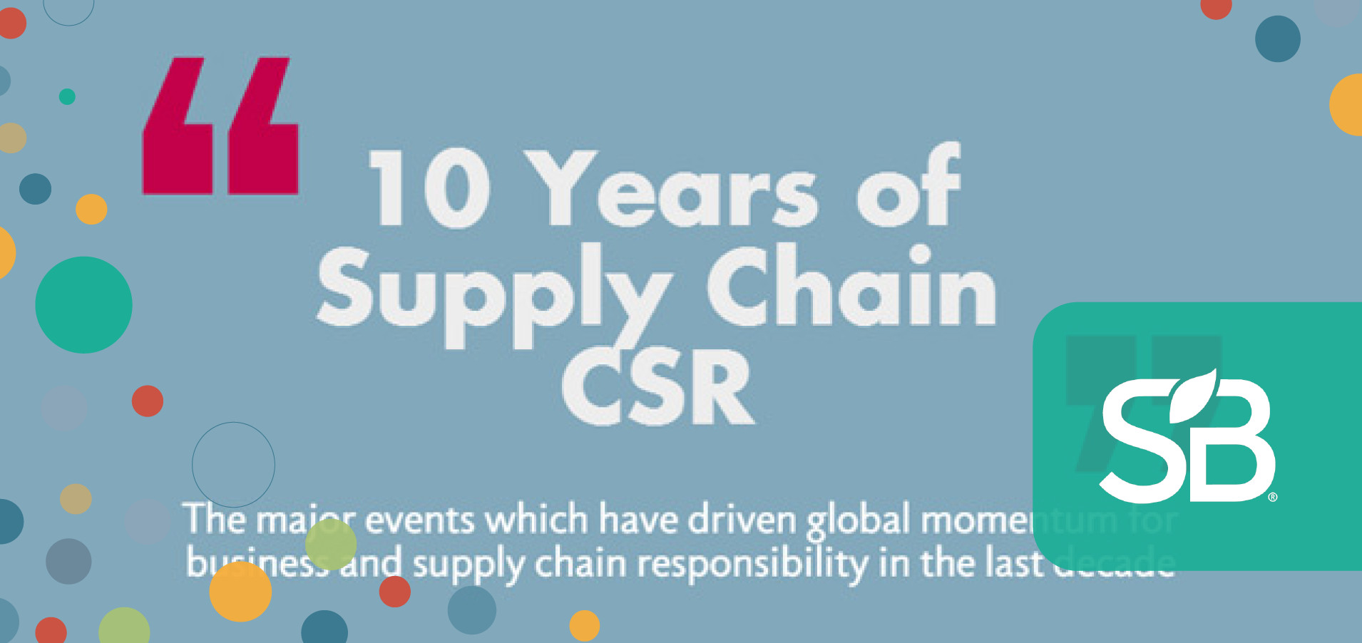 Infographic: 10 Years of Supply Chain CSR